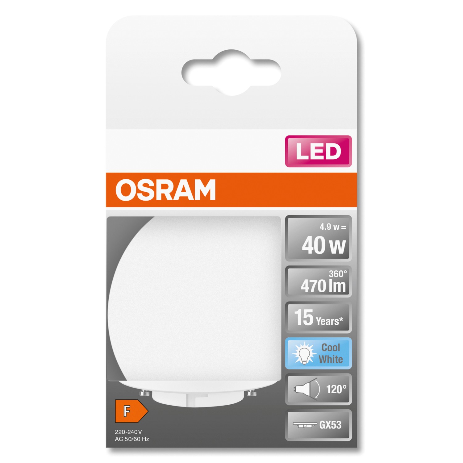 Lampada a LED Osram con attacco GX53 40W luce fredda 4000 K acquista da OBI