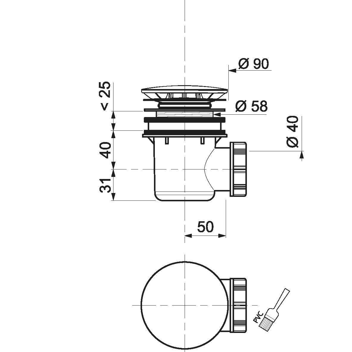 Piletta doccia TOURBILLON D90mm | OBI