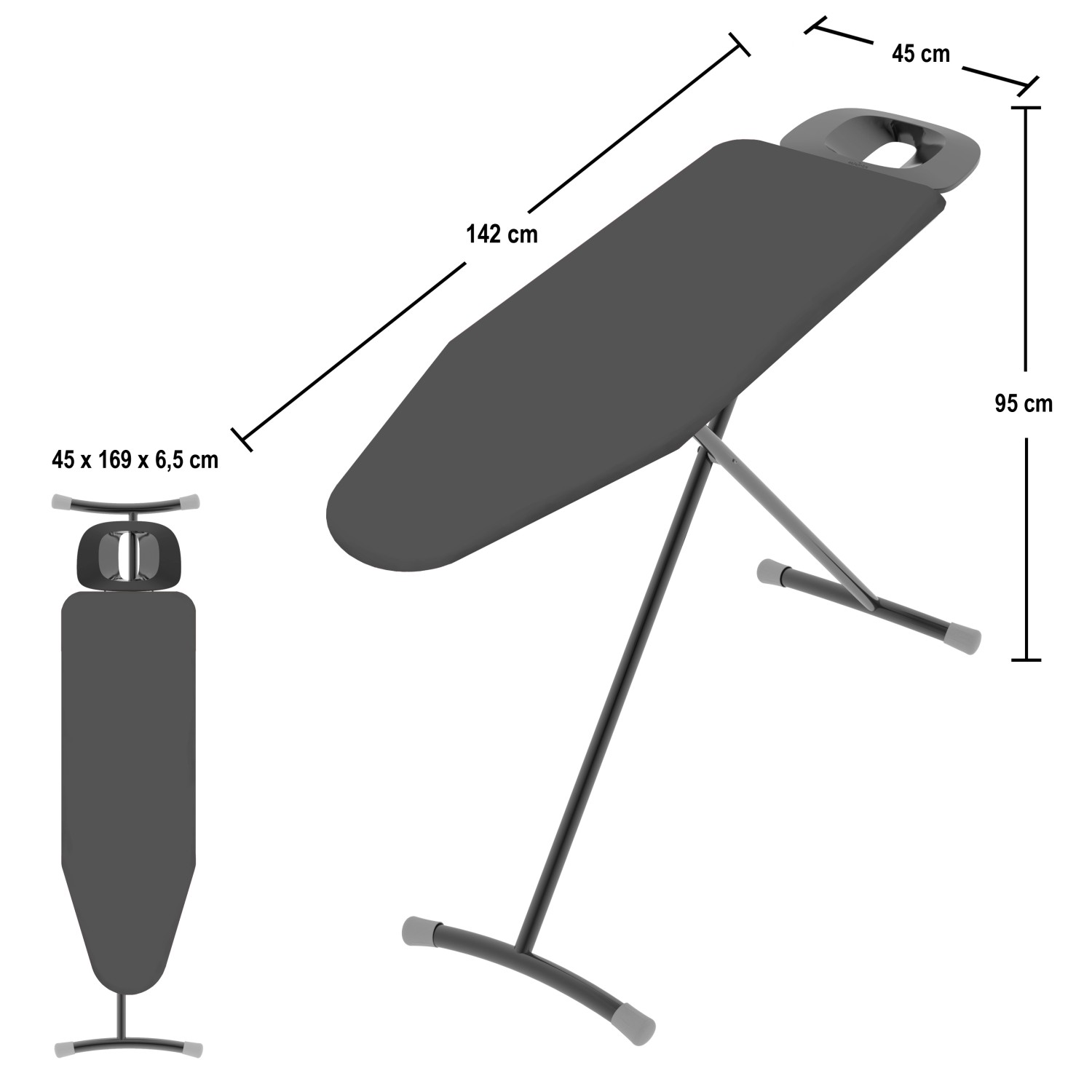 Asse da stiro regolabile Colombo 120x40 cm acquista da OBI