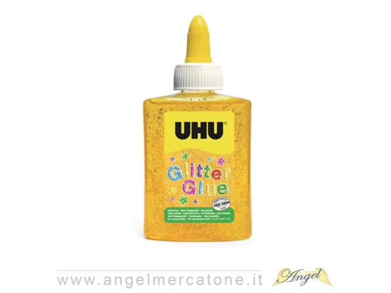 Colla glitter giallo UHU 88,5 ml acquista da OBI