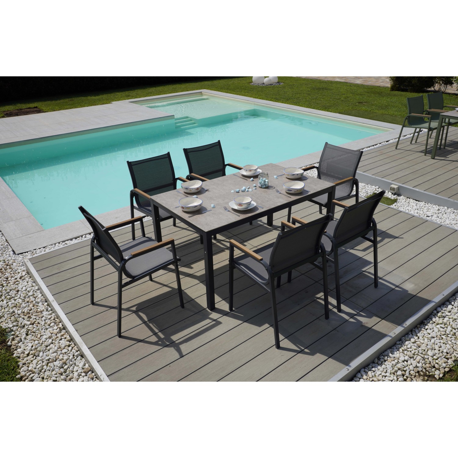 Tavolo e sedie da giardino in ferro 6 posti | OBI