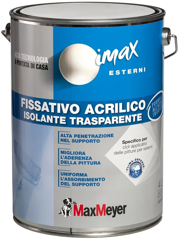 MaxMeyer fissativo acrilico isolante trasparente 4 l acquista da OBI