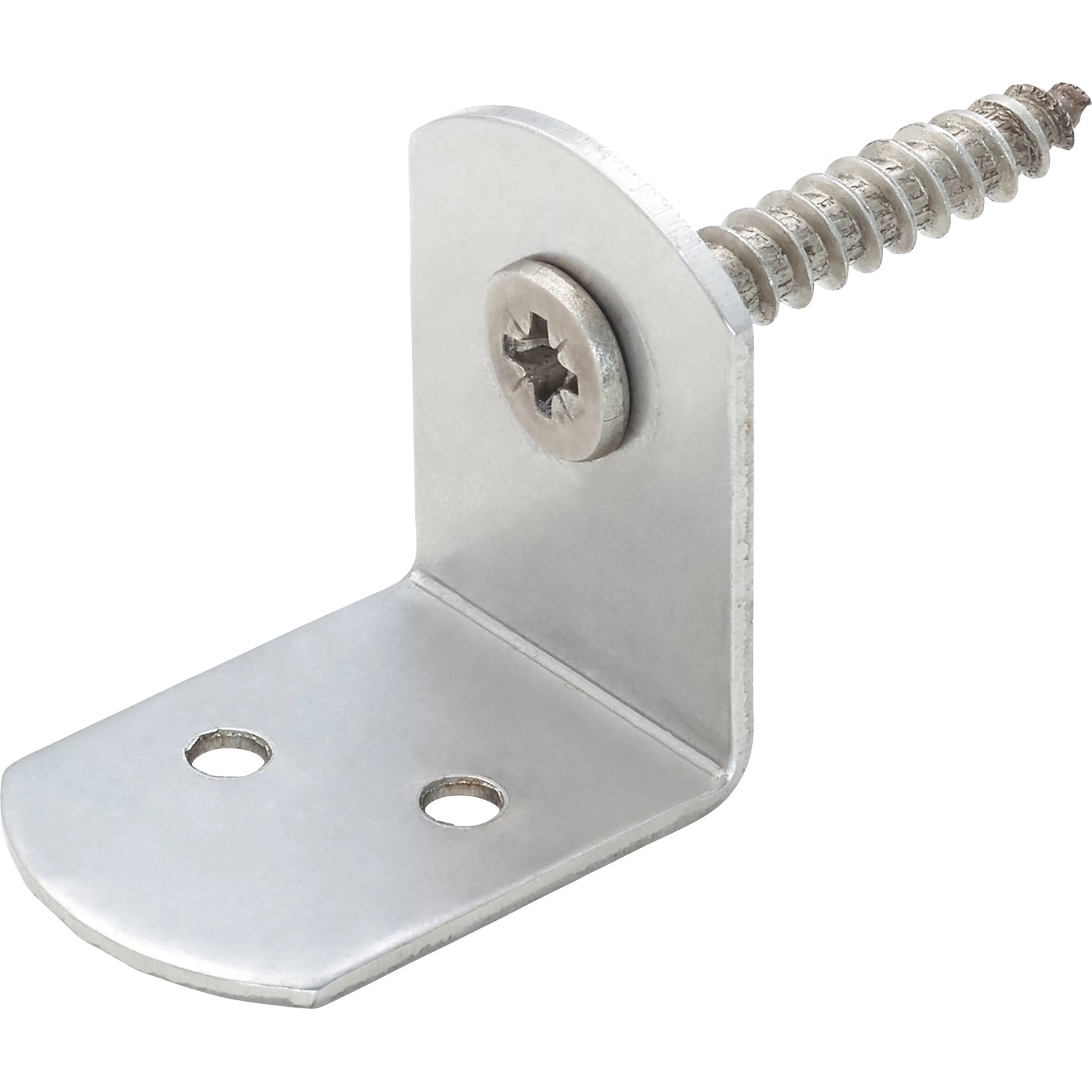 Staffa per recinzioni in canniccio acciaio inox 38x38x30 mm 12 pz ...