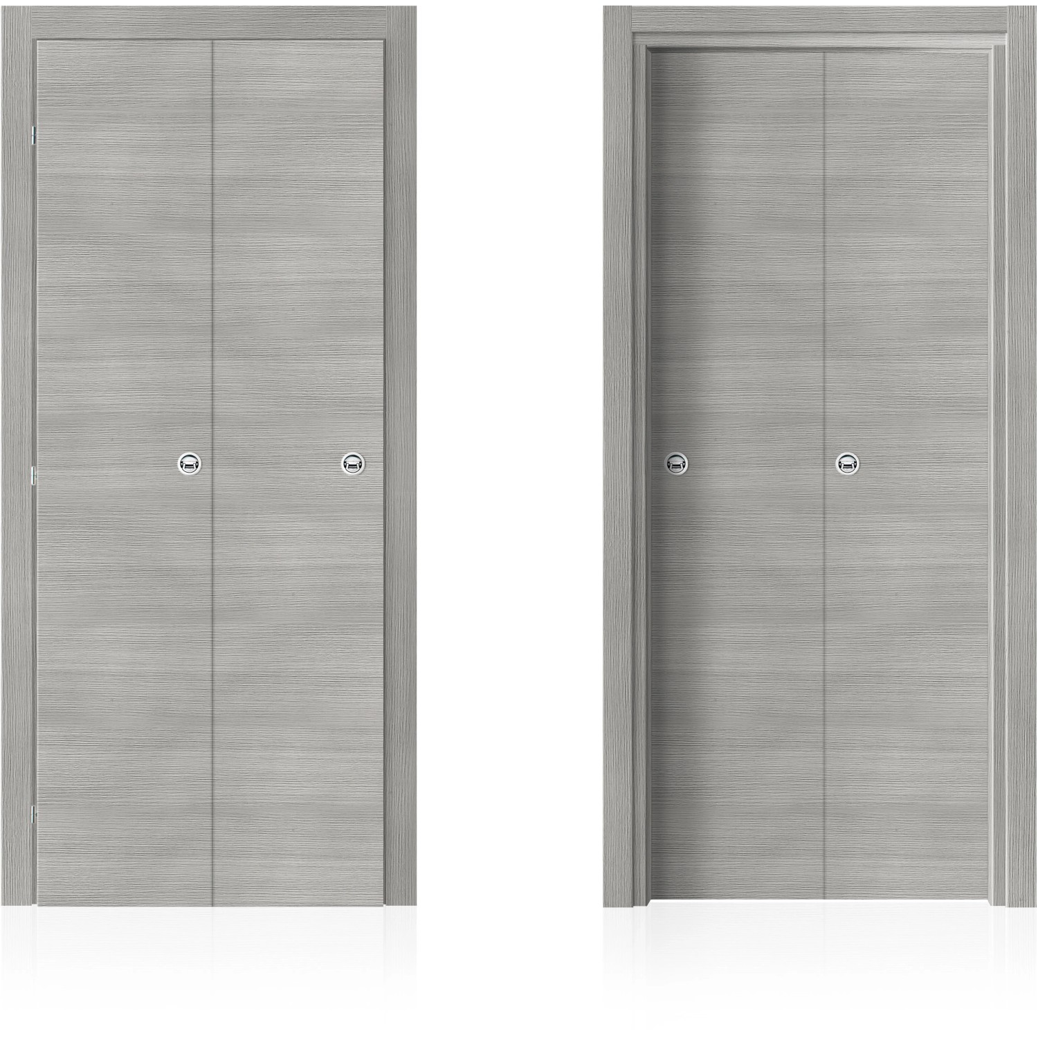 Porta battente vetrata destra Bormio grigio peltro 210x80 cm acquista ...