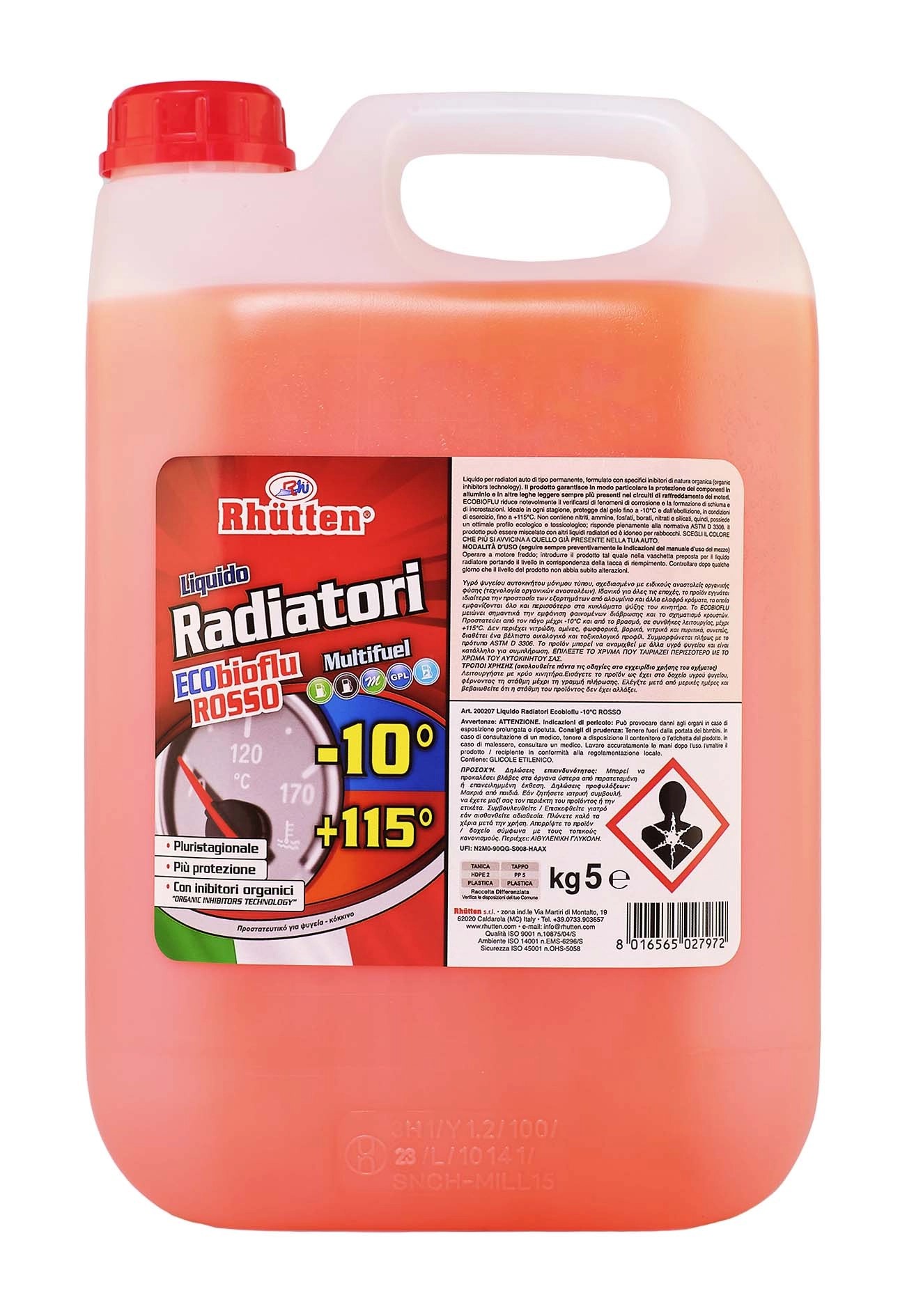 Liquido radiatori rosso -10°C +115°C 5 l acquista da OBI
