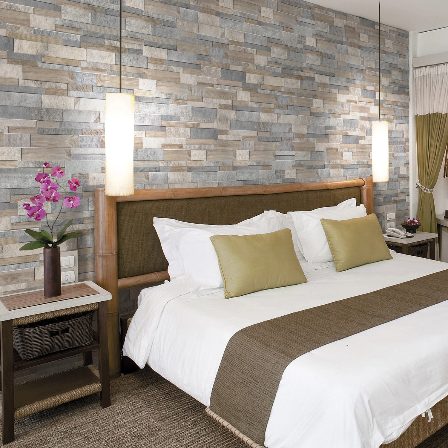 Rivestimento in gres porcellanato Material multicolor chiaro 16x40 cm 0 ...