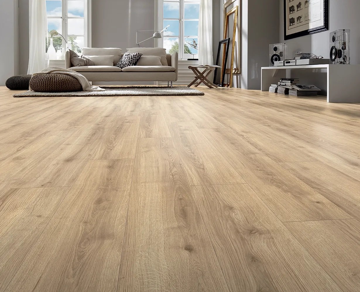 Pavimento laminato Rooms Rovere chiaro sp. 8 mm 2,131 m² | OBI