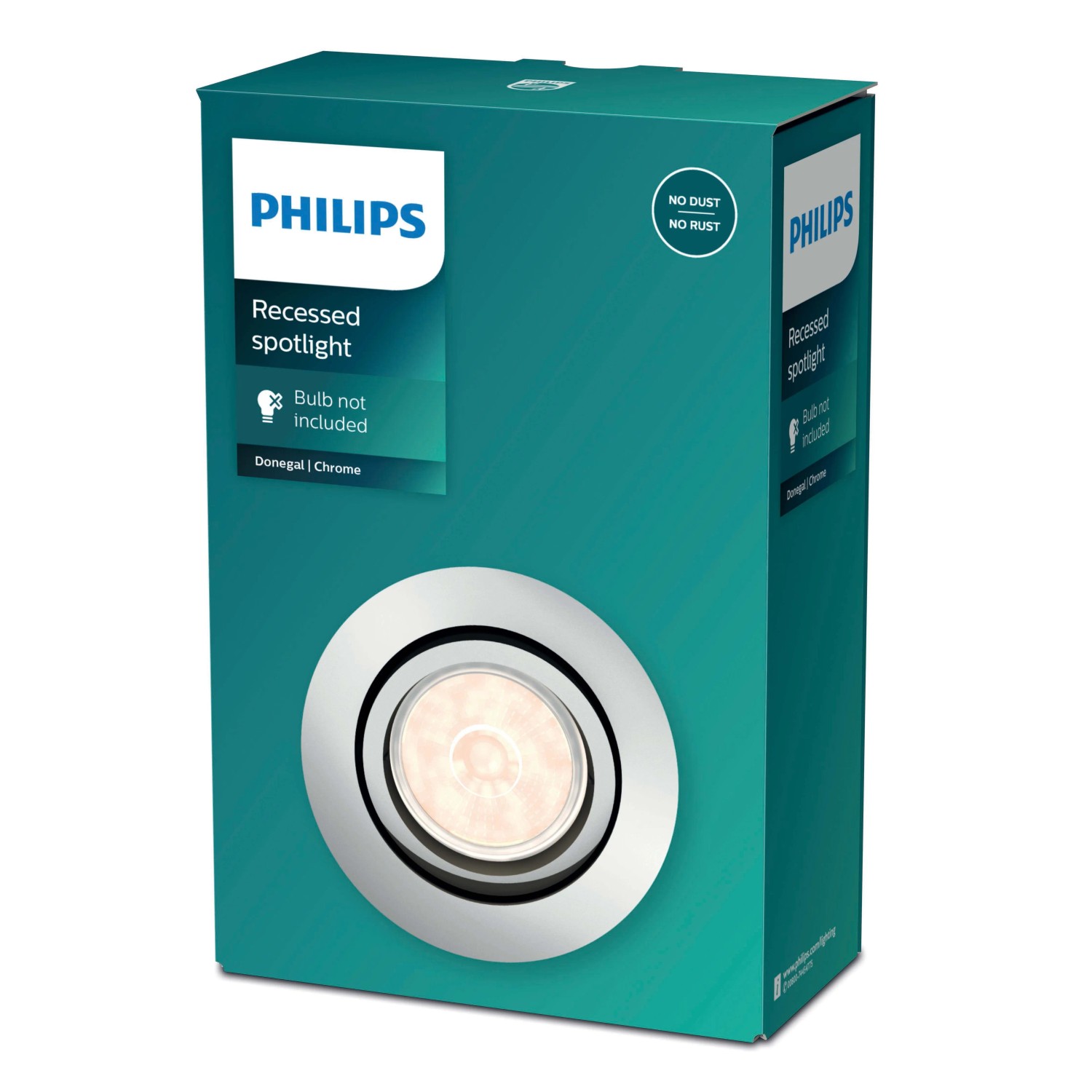 Faretto da incasso Donegal rotondo cromato satinato Philips acquista da OBI