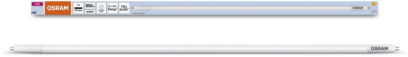Tubo LED Osram T5 HF L13 CORTO 517 mm 7 W 850 lm 4000 K acquista da OBI