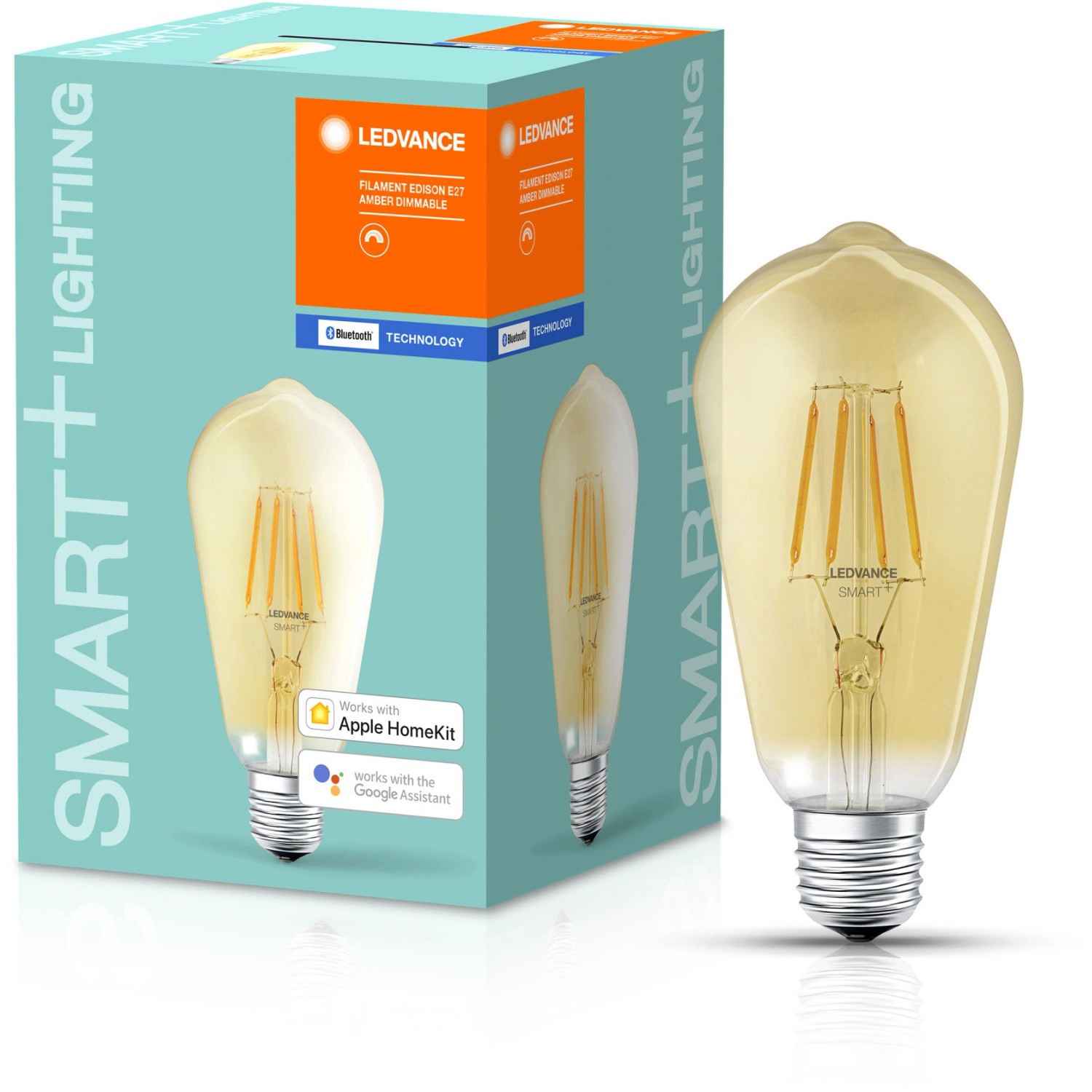 Lampadina LEDVANCE SMART+ BLUETOOTH dim, edison 60W 2400K E27, gold | OBI