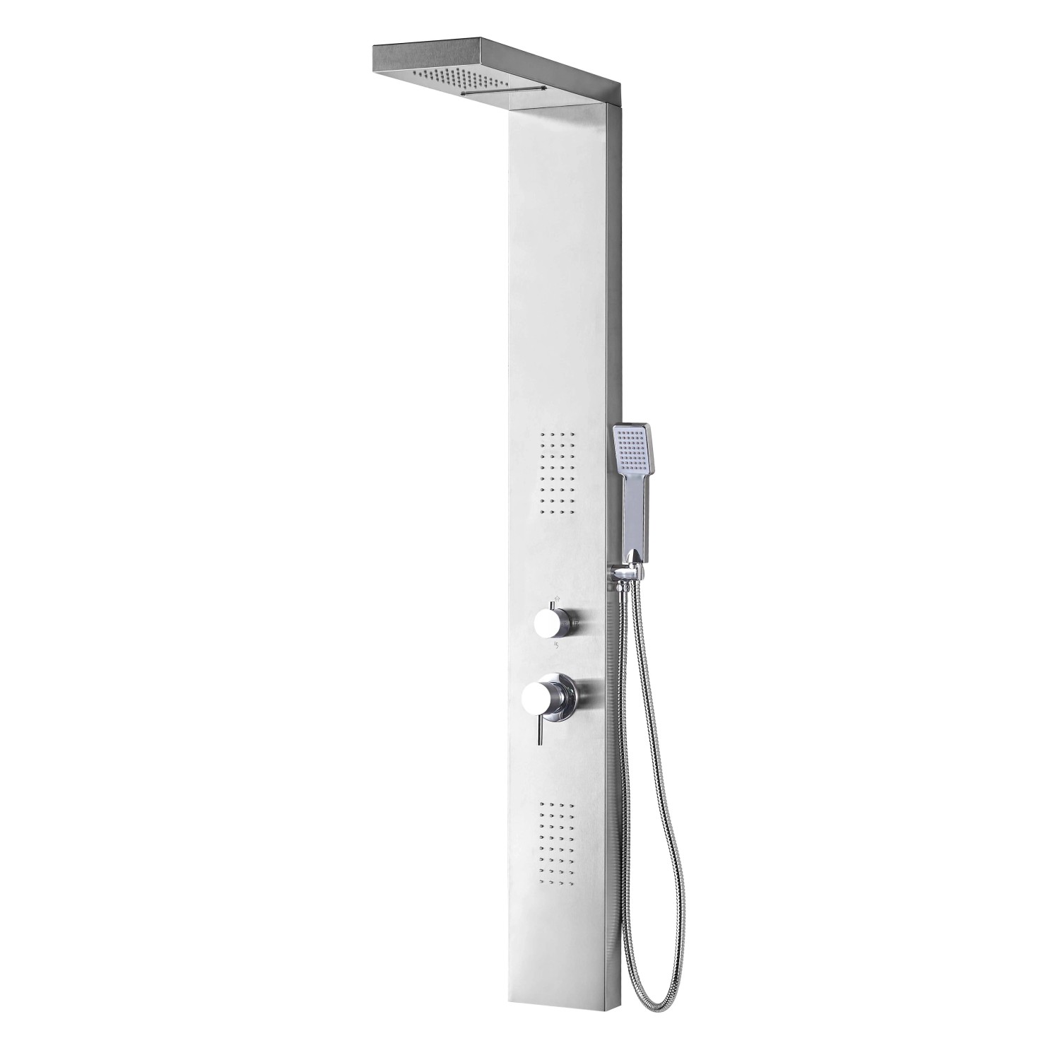 Pannello doccia in acciaio con miscelatore laion acciaio inox acquista ...