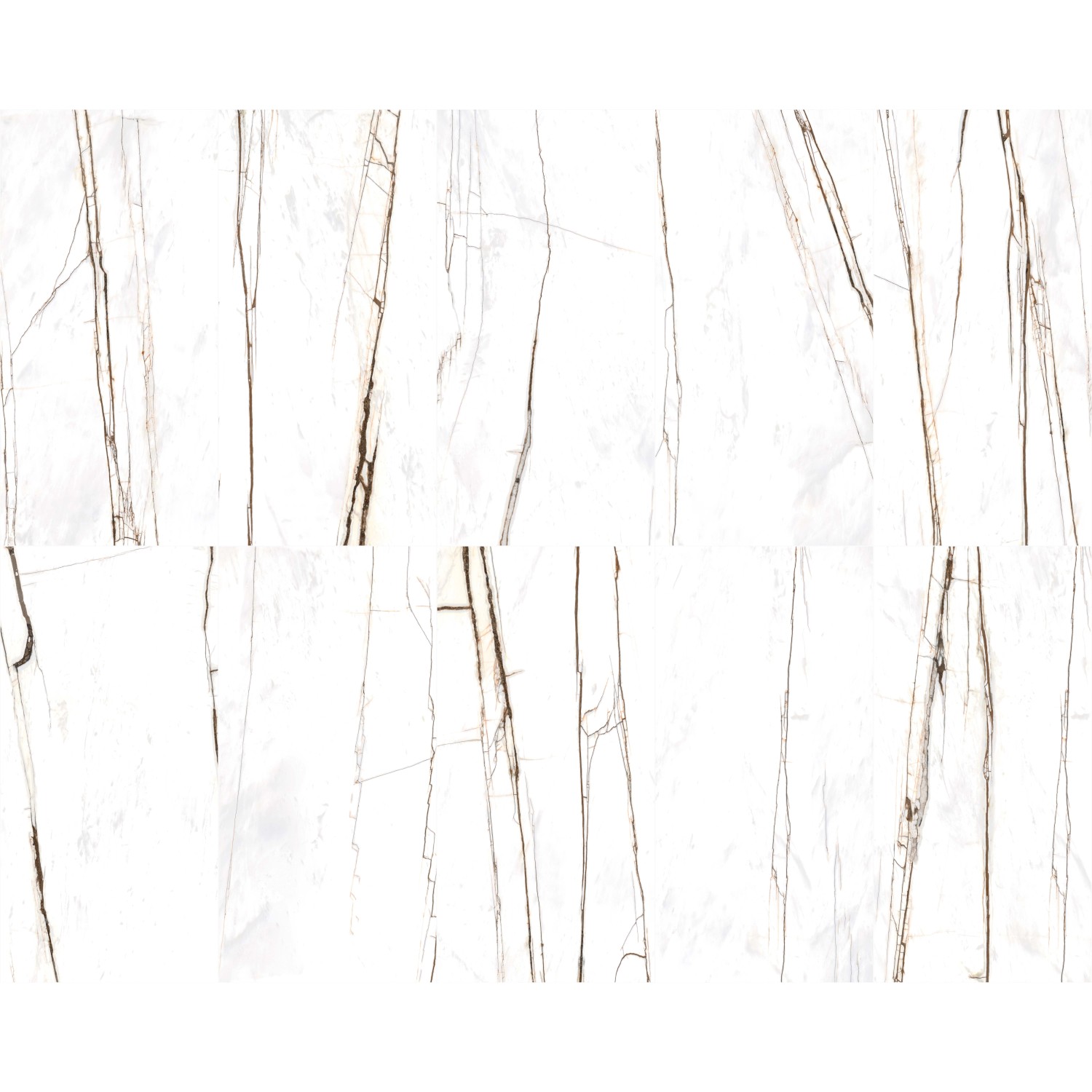 Piastrella in gres porcellanato Marble bianco lappato 59,6x119,2 cm 1 ...