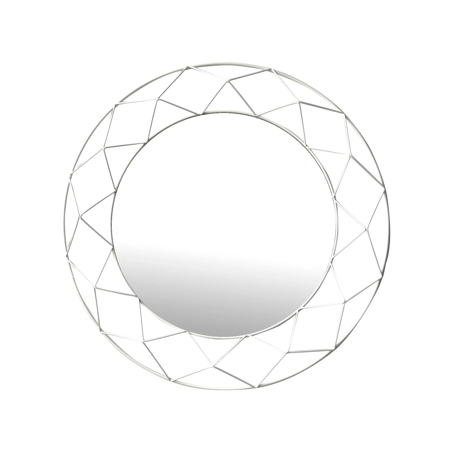 Specchio Emma bianco 50 cm | OBI