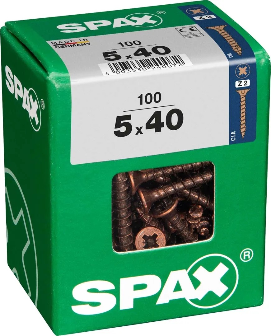 Vite SPAX TSP POZI bronzata 5x40 L 100 pz acquista da OBI
