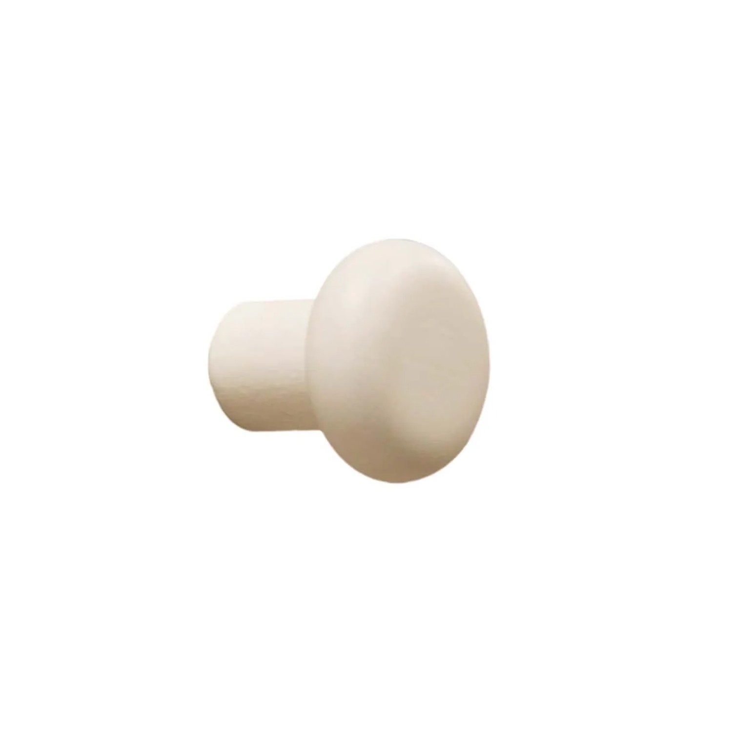 Set 2 pomoli in legno di faggio Ø 24 mm laccato bianco acquista da OBI