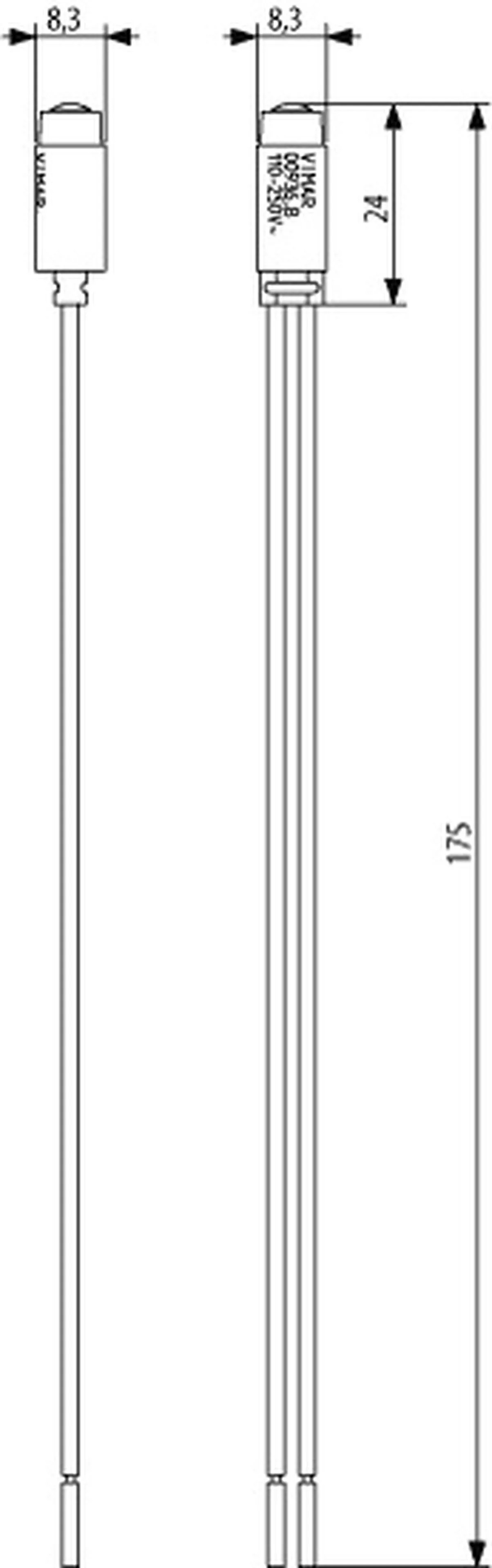 Unità di segnalazione Vimar LED 250V 0,35W azzurro | OBI