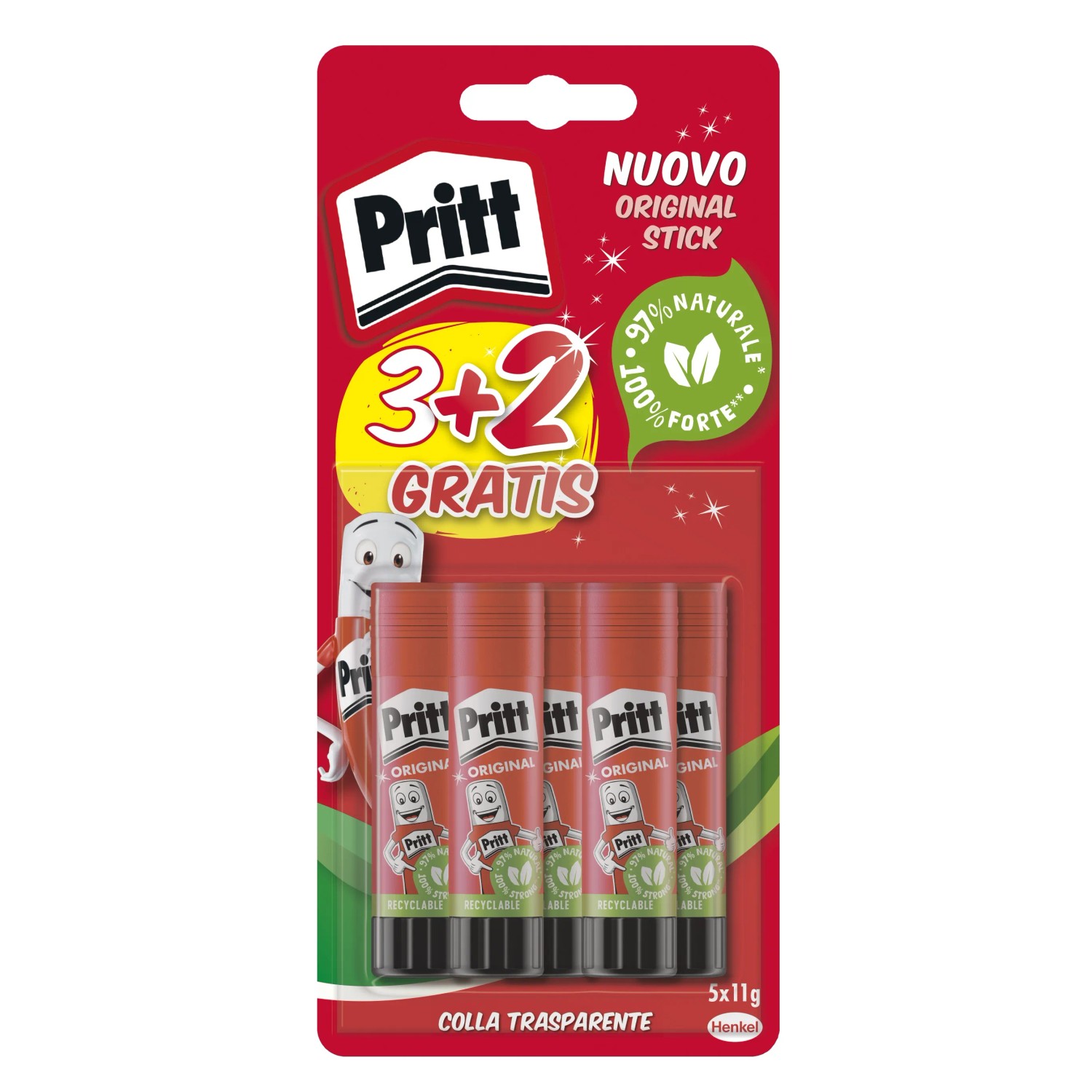 Colla stick PRITT 11 g 5 pz acquista da OBI