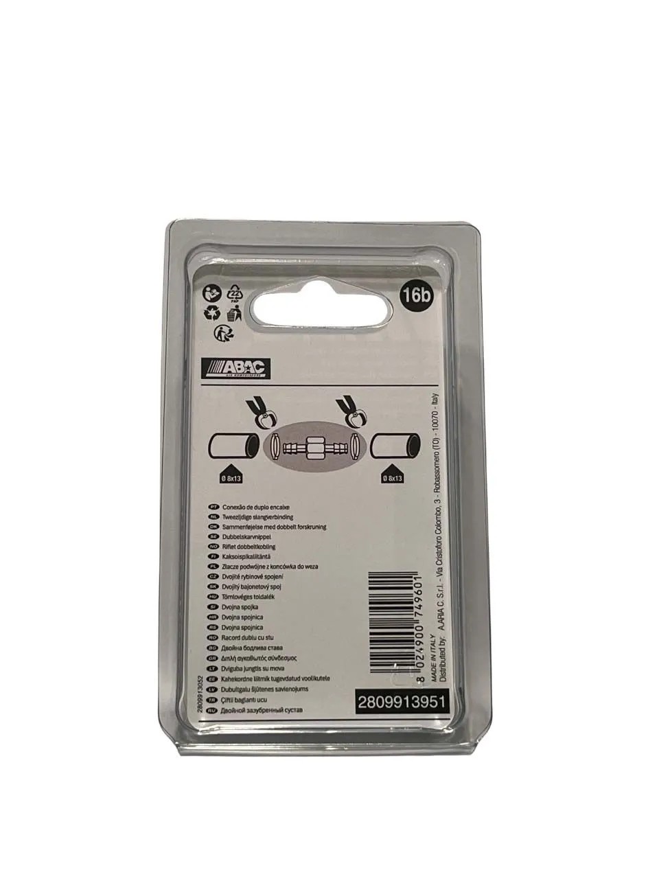 Giunzione doppia a resca Abac Ø 8x13 mm con fascette acquista da OBI