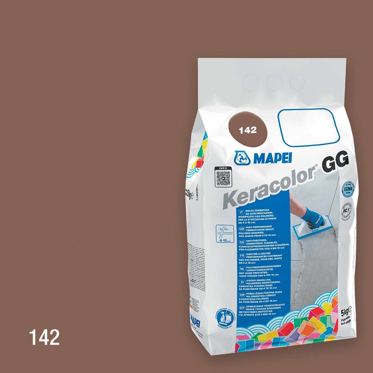 Stucco per fughe Keracolor GG 5 kg 142 Marrone | OBI