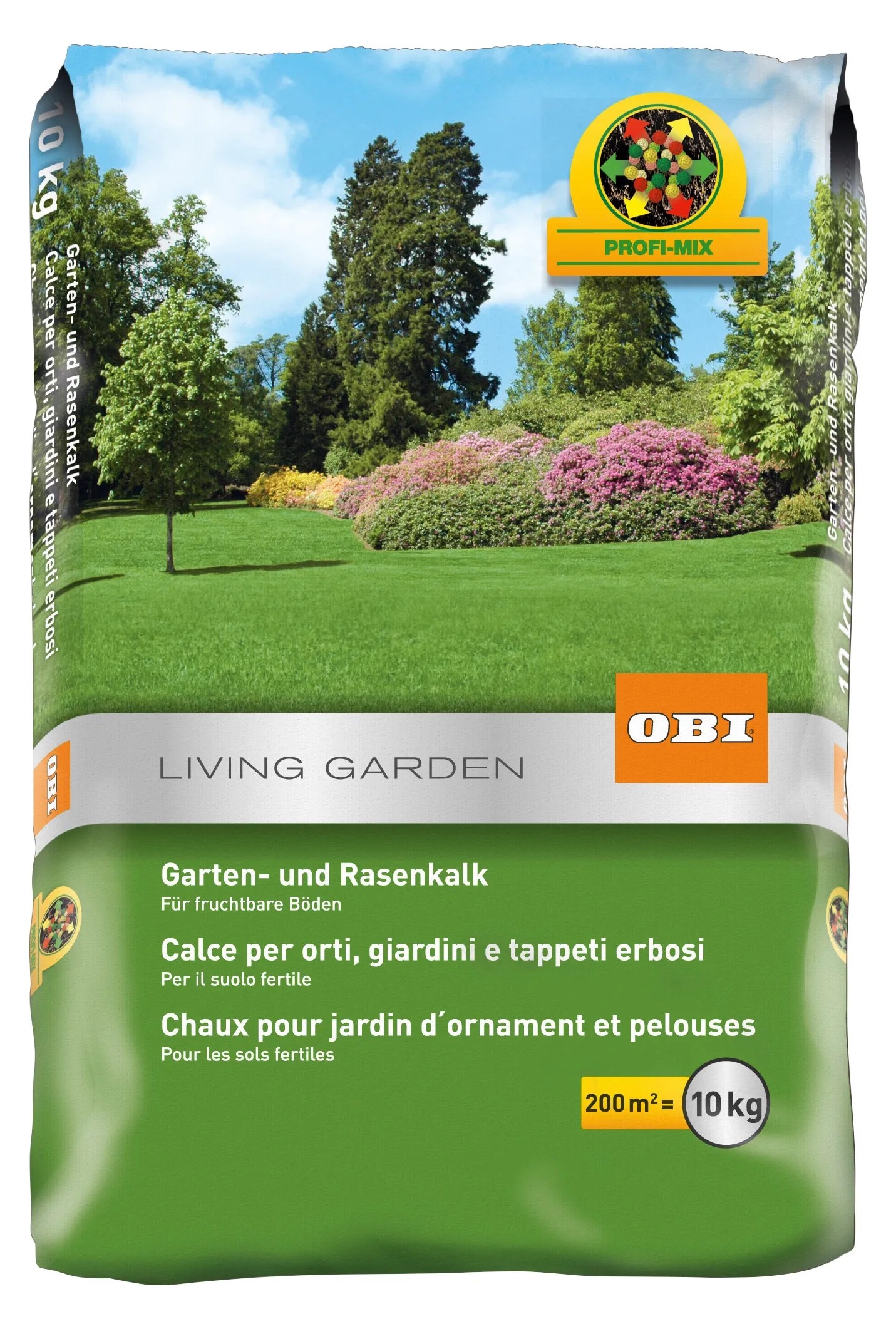 Integratore a base di calcio OBI per il giardino e il prato 10 kg ...