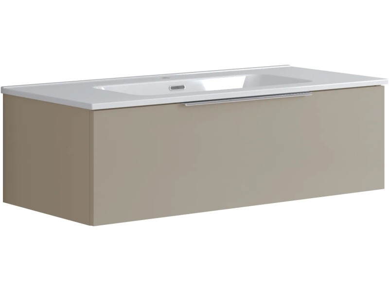 Mobile bagno base portalavabo sospeso Bali 1 cassetto 100x30 cm laccato ...