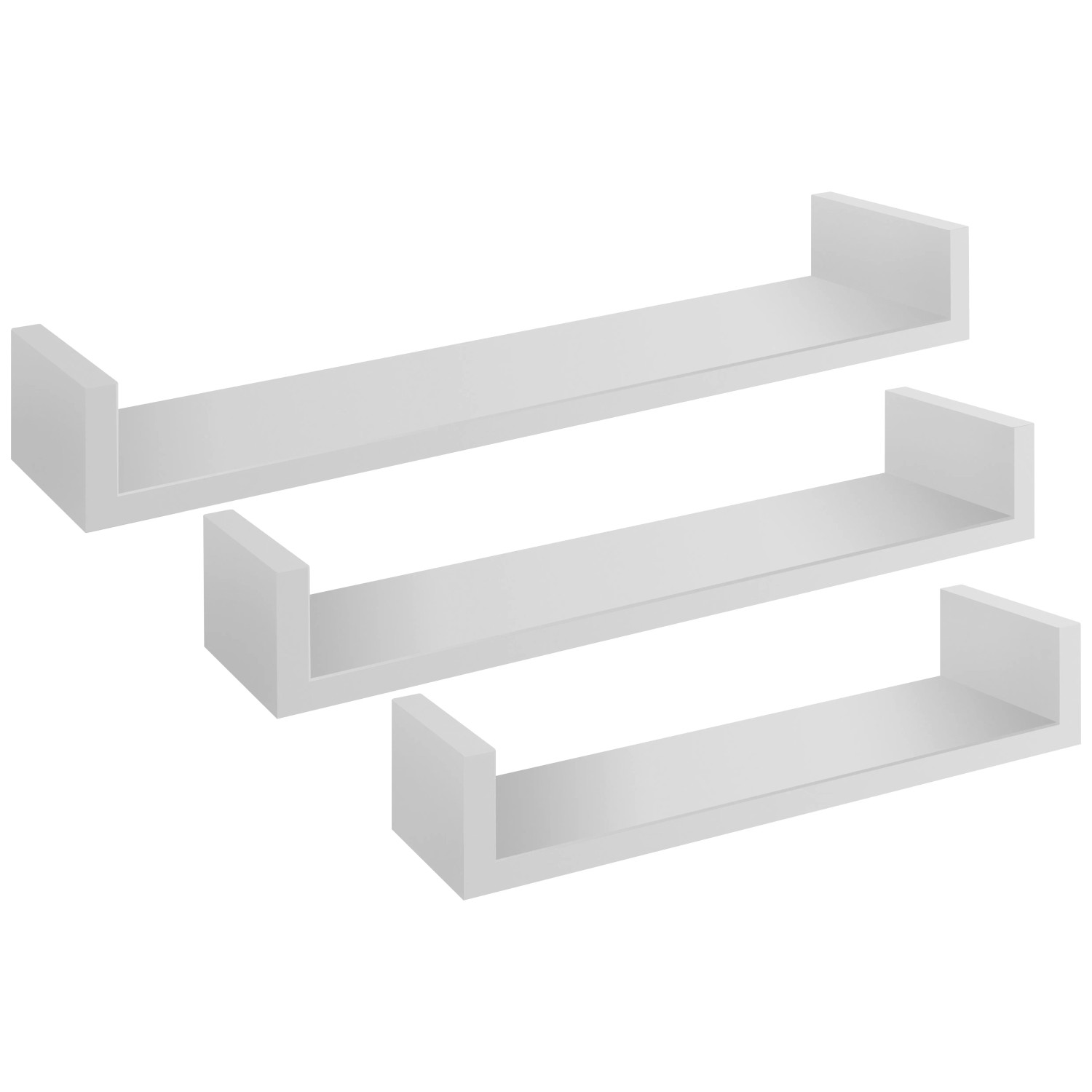 Mensole in legno Calamita 600/500/400x155x80 mm bianco 3 pz acquista da OBI