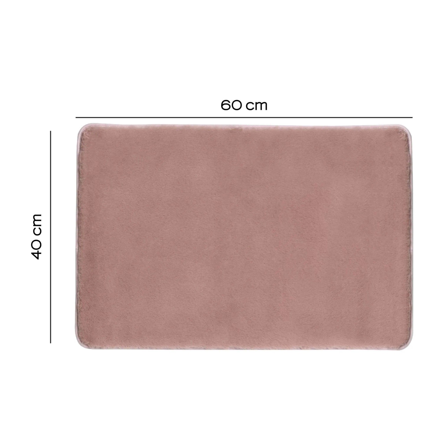 Tappeto bagno Fuzzy 40x60 cm rosa acquista da OBI