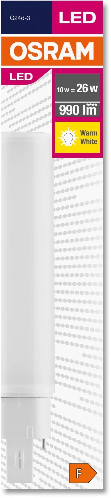 Lampadina LED Osram Dulux tubo G24 10 W 990 lm 3000 K Ø 3,4 x H 17,1 cm ...