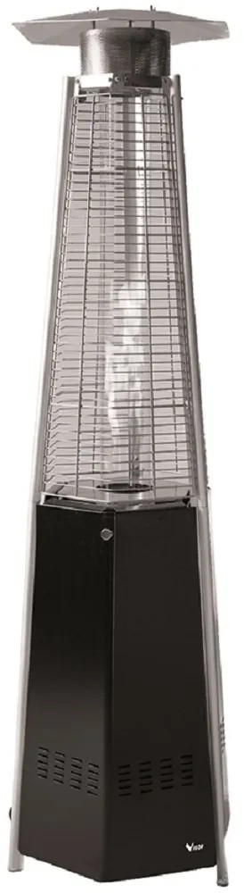 Stufa a gas da esterno a piramide Vigor Exagonal con ruote 12,5 kW | OBI