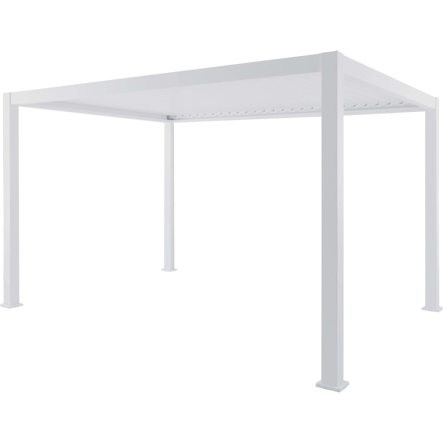 Pergola in alluminio Myara 394x296x250 cm bianco acquista da OBI