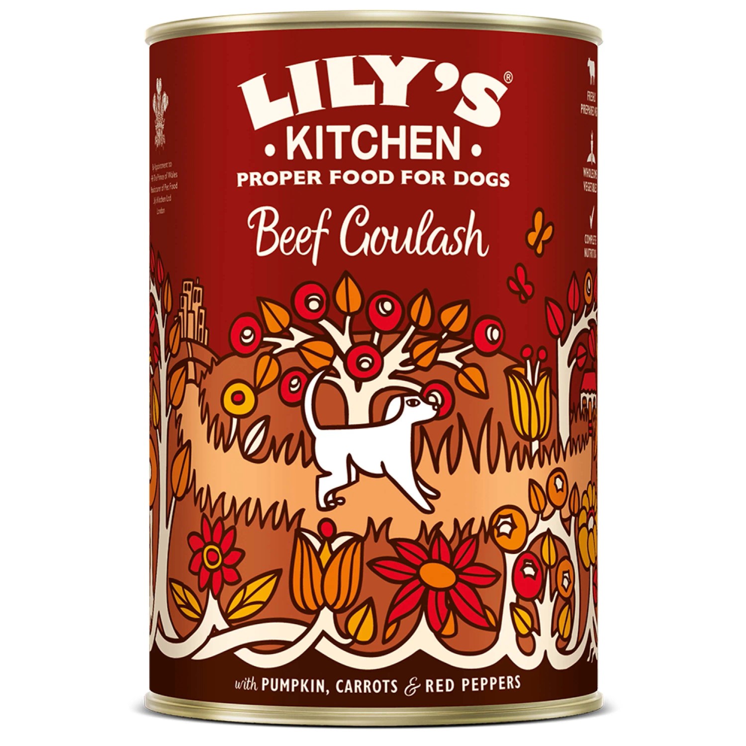 Cibo umido per cani Lily's Kitchen Goulash di Manzo 400 g | OBI