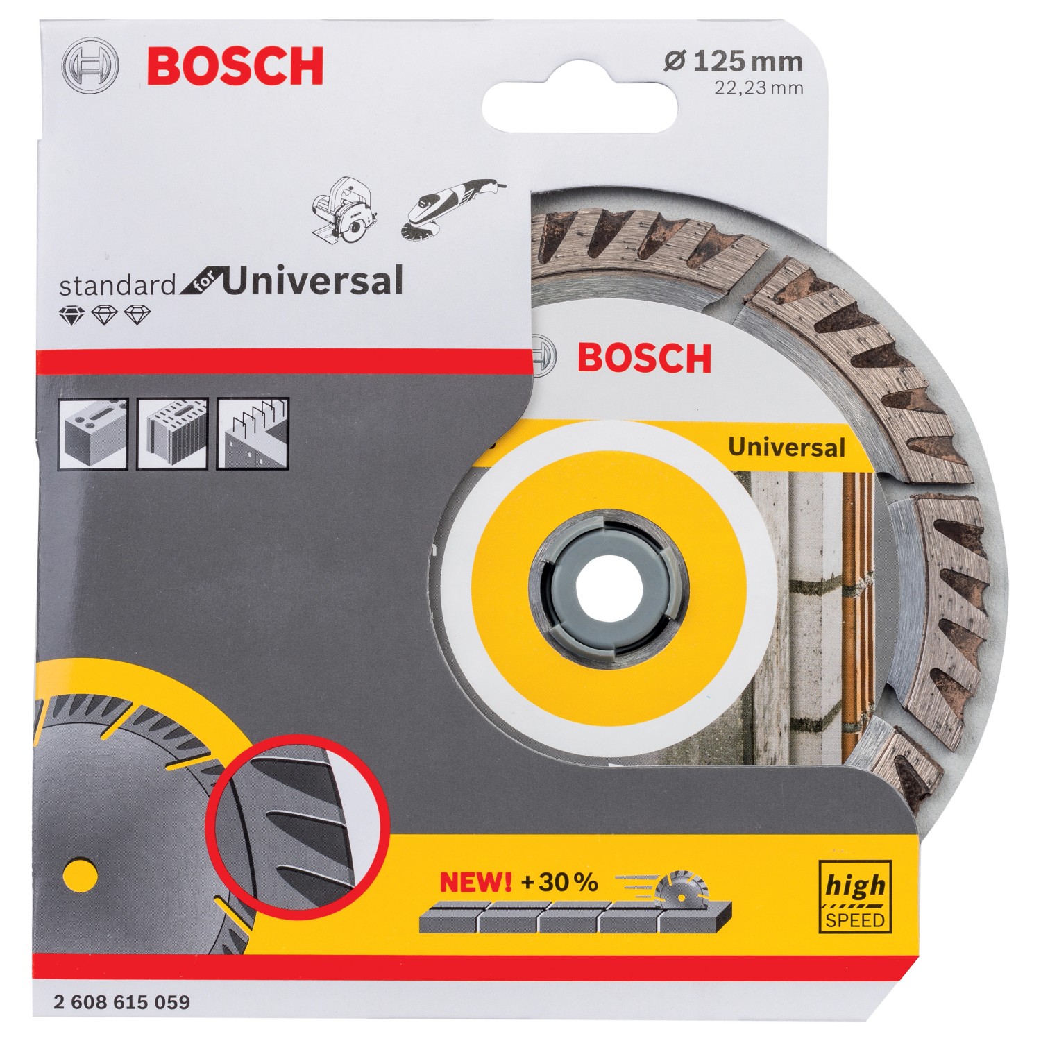 Disco diamantato Bosch standard universale 125 mm acquista da OBI