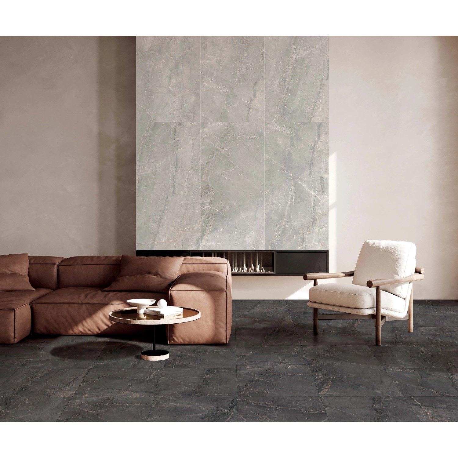 Piastrella in gres porcellanato Charisma perla grigio chiaro 60x120 cm ...