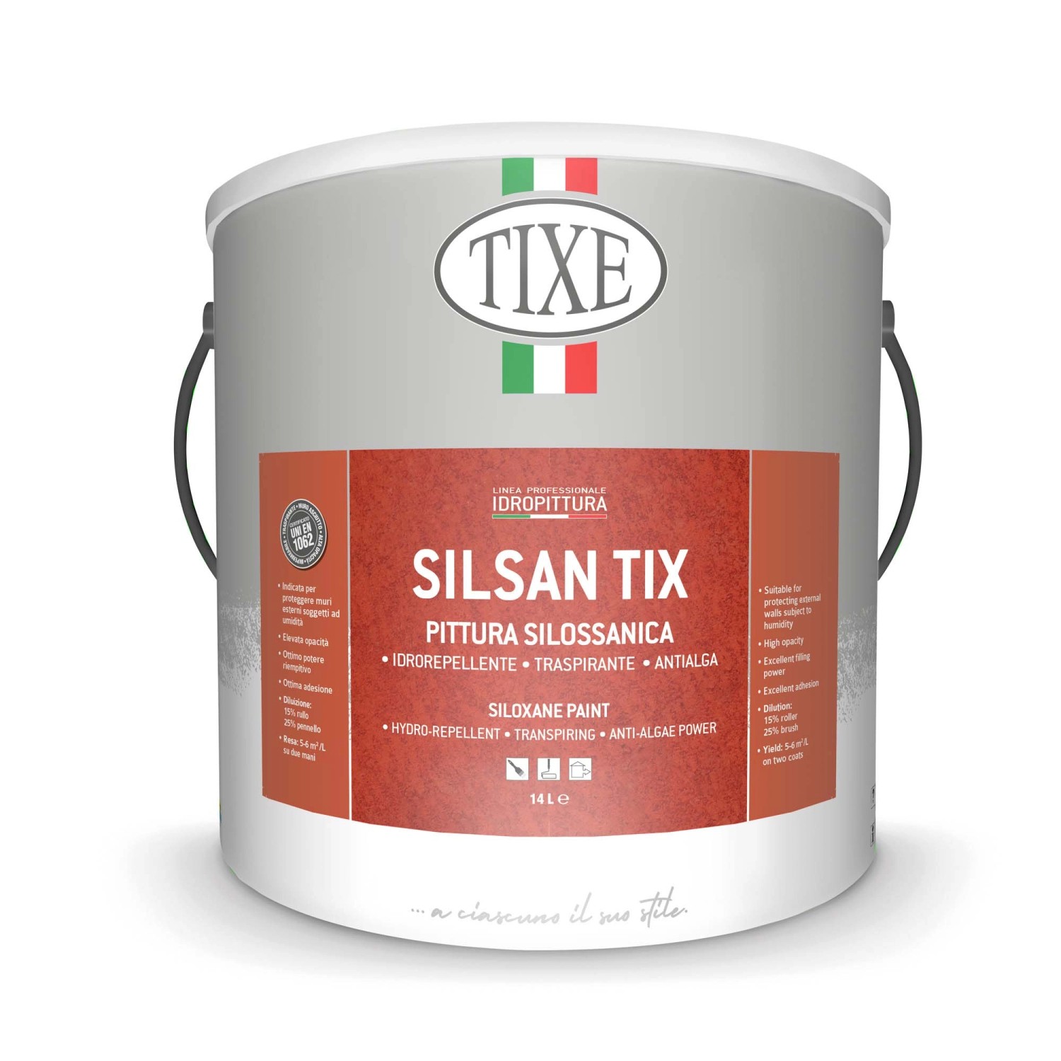 Pittura silossanica traspirante Silsan Tix bianco 14 l acquista da OBI