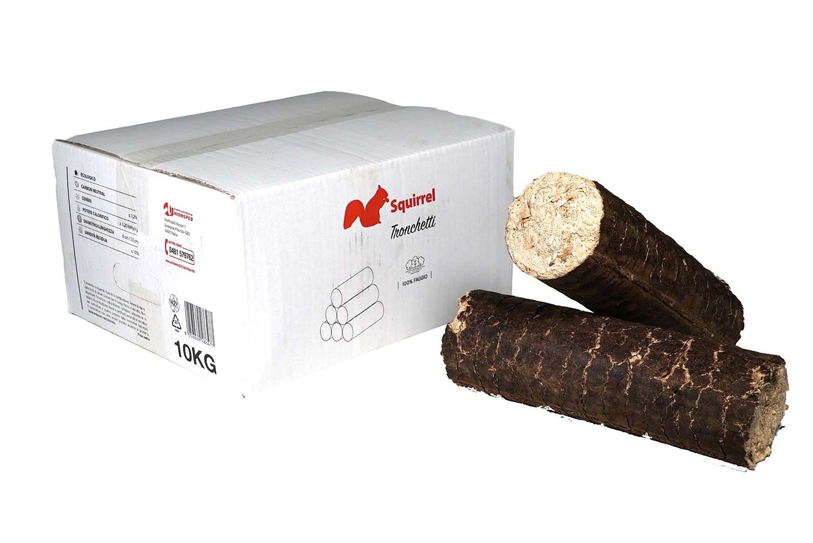 Tronchetti pressati di faggio in scatola 10 kg acquista da OBI