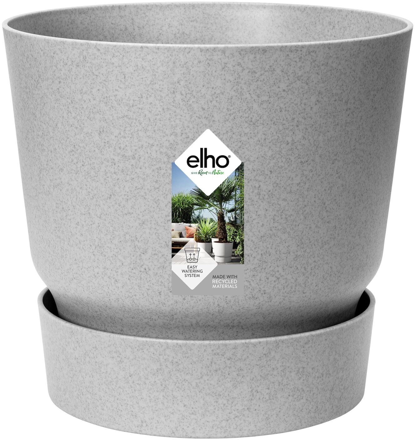Vaso per piante Elho Greenville in plastica con serbatoio Ø 14 x H 13 ...