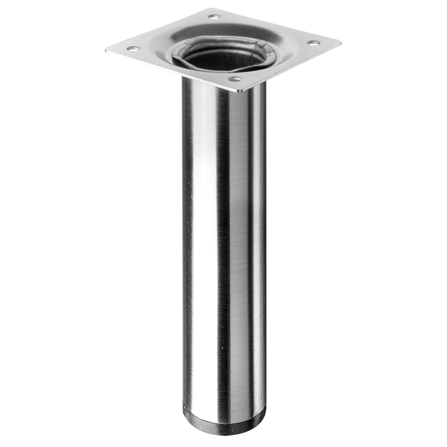 Gamba da tavolo con piastra di montaggio in acciaio inox Ø 30 x H 150 ...