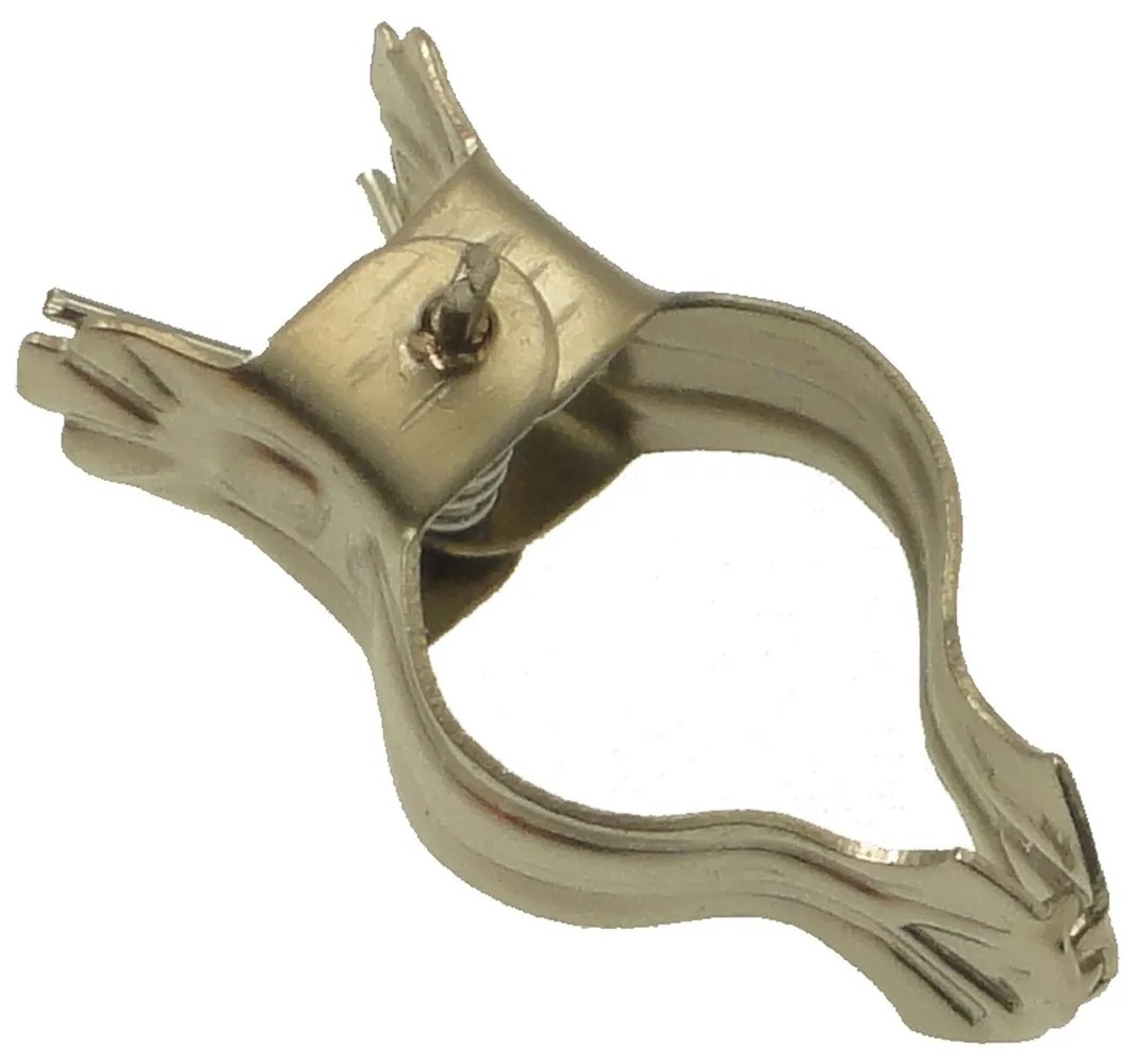 Pinze per tende in metallo nichelato 6 pz | OBI