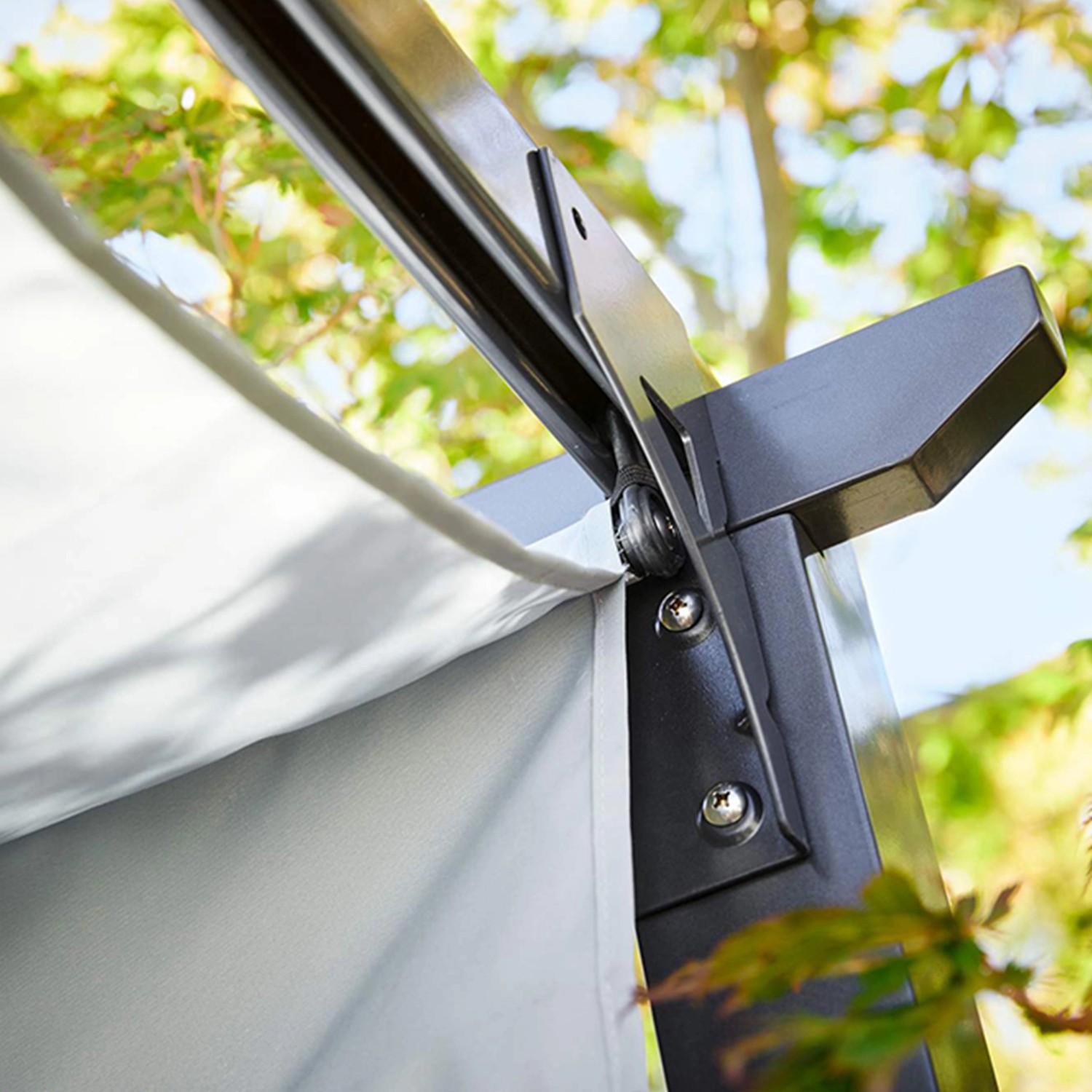 Pergola in acciaio e poliestere Texhoma 300x300x230 cm acquista da OBI