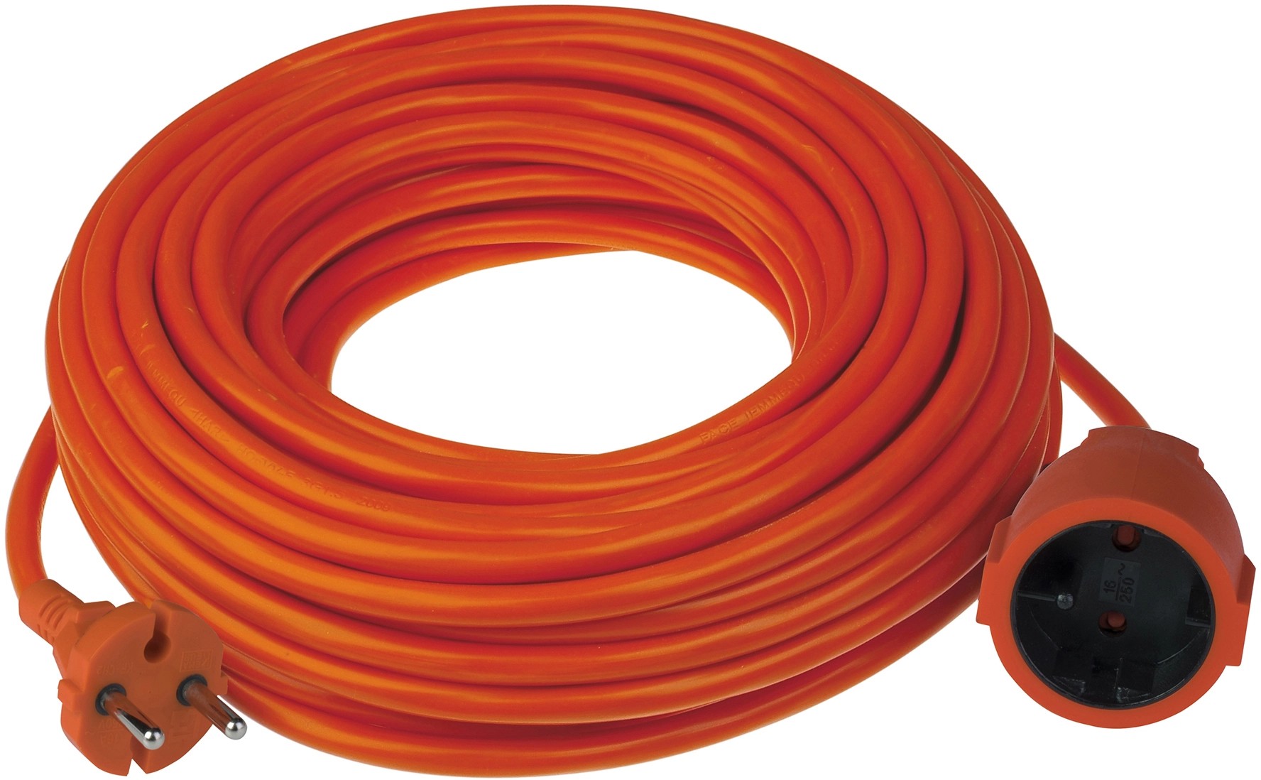 Prolunga con spina e presa 2 poli 16 A 15 m arancio acquista da OBI