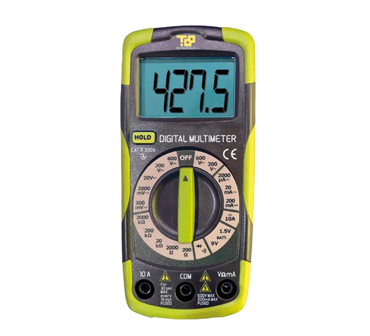 Multimetro digitale professionale tensione AC/DC 600V Corrente DC 10A ...