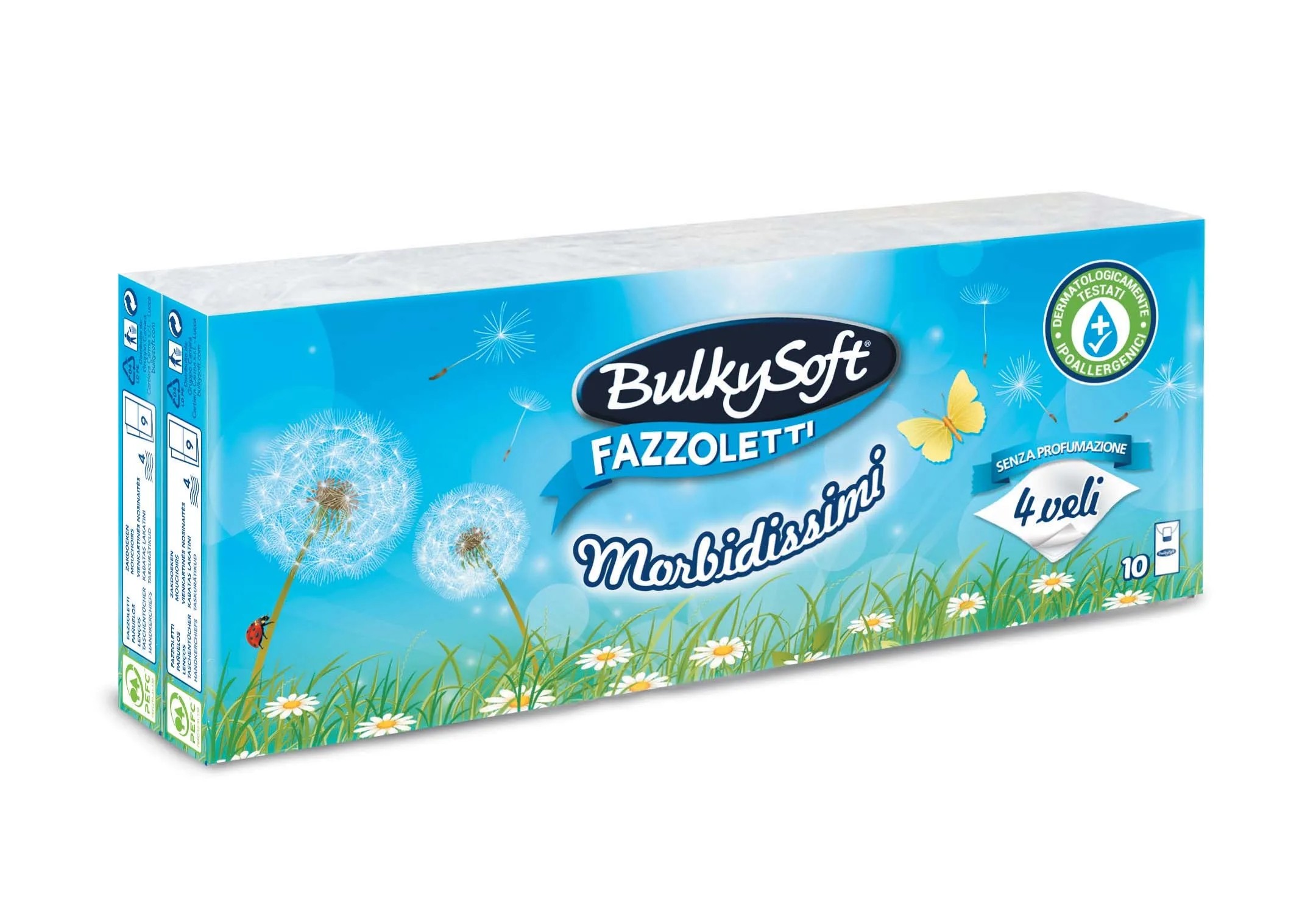 Fazzoletti di carta 4 veli Bulky Soft 10 pacchetti acquista da OBI