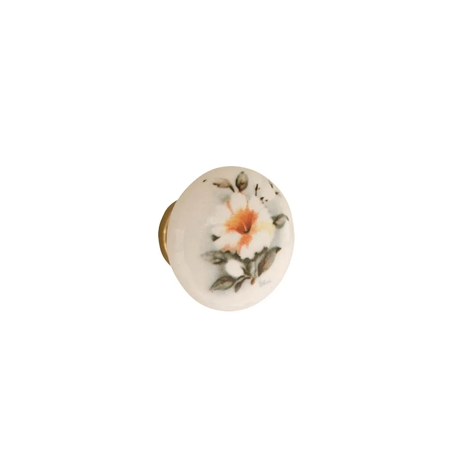 Set 2 pomoli in ceramica Ø 31 mm decorato bianco acquista da OBI