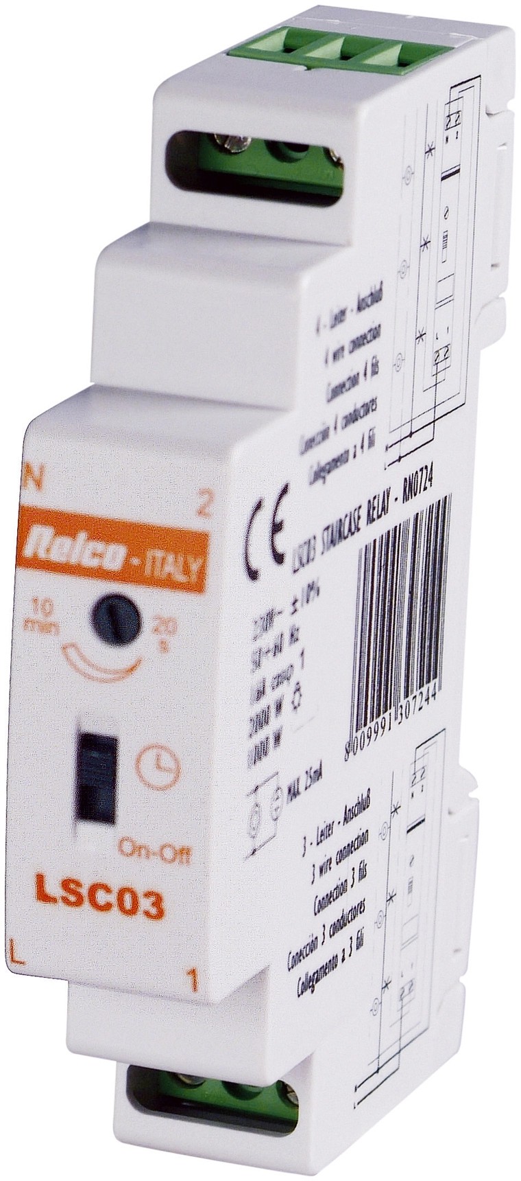 Relè luce 16 A 230 V~ per guida DIN, 1 modulo grigio acquista da OBI