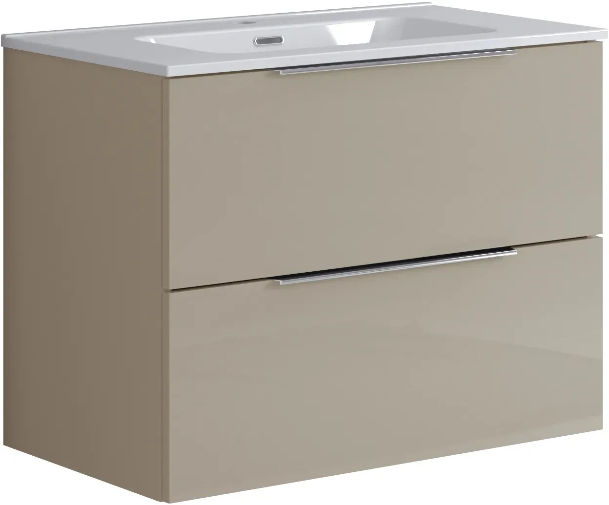 Mobile bagno base portalavabo sospeso Bali 2 cassetti 80x60 cm laccato ...