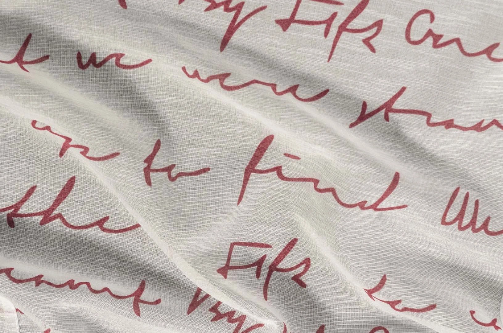 Tenda arredo Scritto L 140 x H 280 cm rosso | OBI