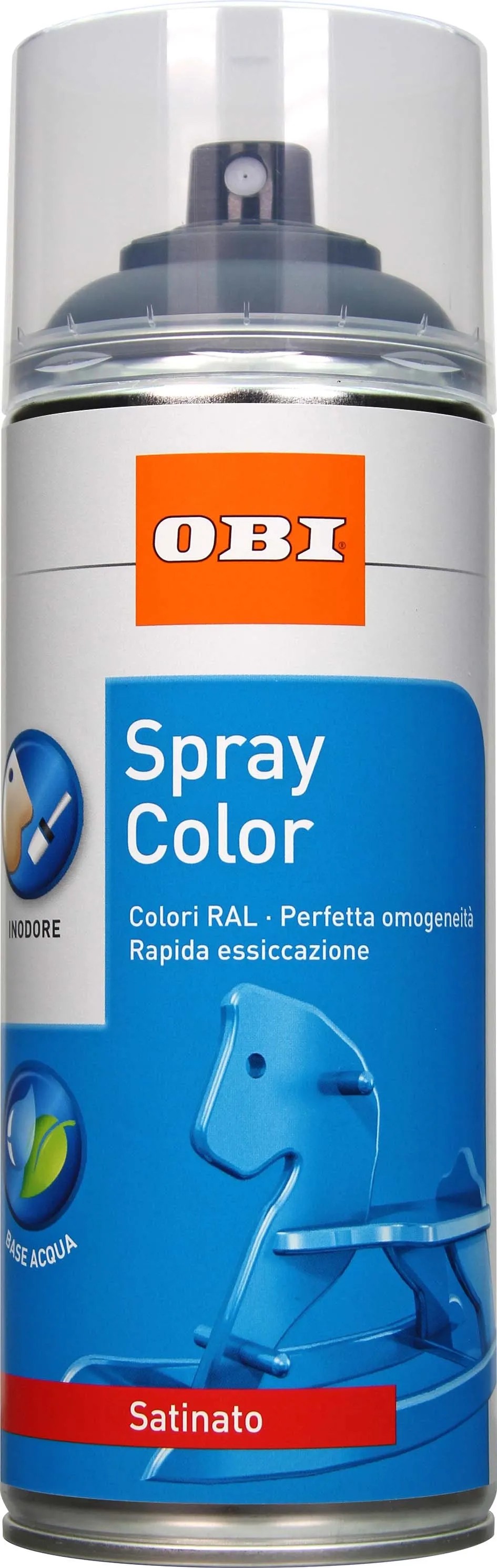 Vernice spray OBI Color satinata base acqua antracite 400 ml acquista ...