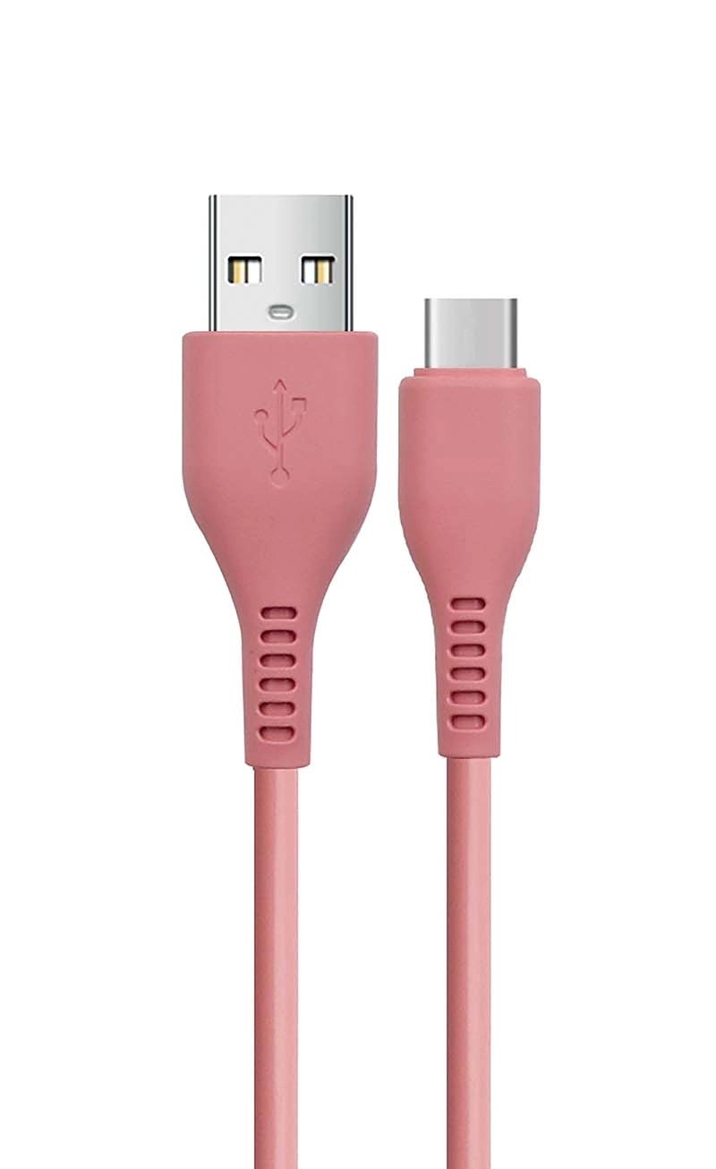Cavo dati telefono sincronizzazione e ricarica connettore USB Type c Rosa | OBI