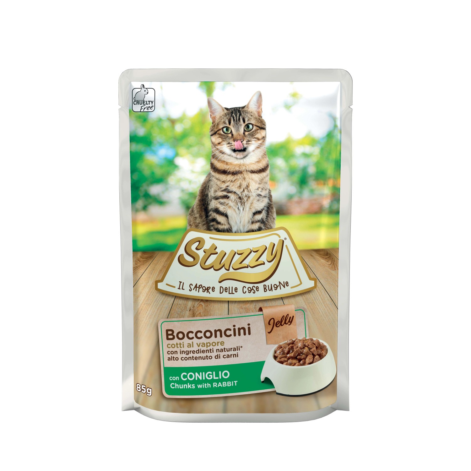 Cibo umido per gatto Stuzzy Bocconcini Jelly con Coniglio busta 85 g acquista da OBI