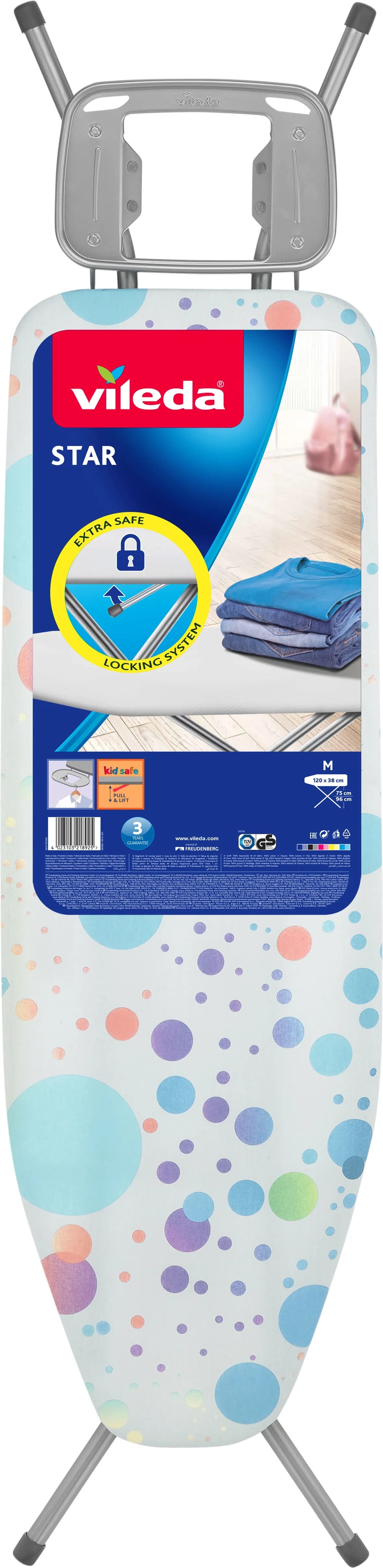 Asse da stiro Vileda Star 120x38 cm acquista da OBI